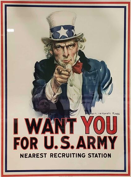 James Montgomery Flagg | Uncle Sam (1917) | MutualArt