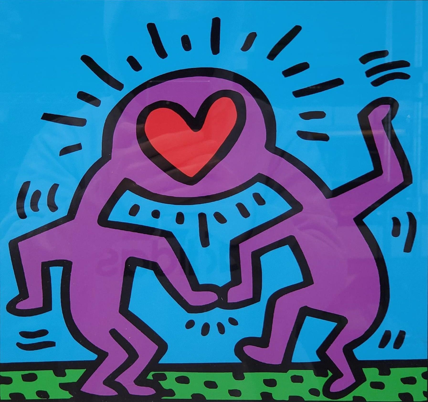 Keith Haring Running Heart