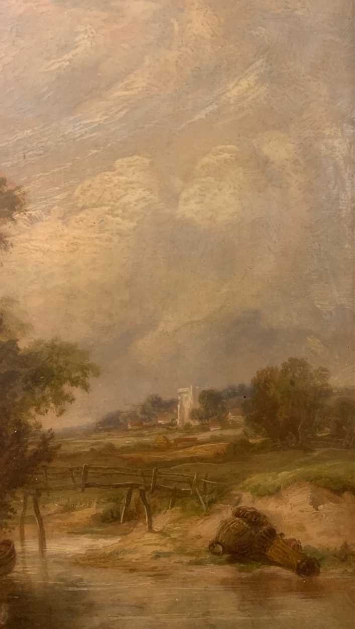 George Barrell Willcock | Eel catchers | MutualArt