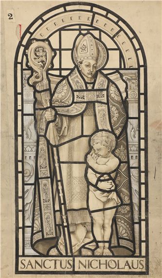 Henry J. Hunt | Biblical designs for a stained glass scheme (1929 ...