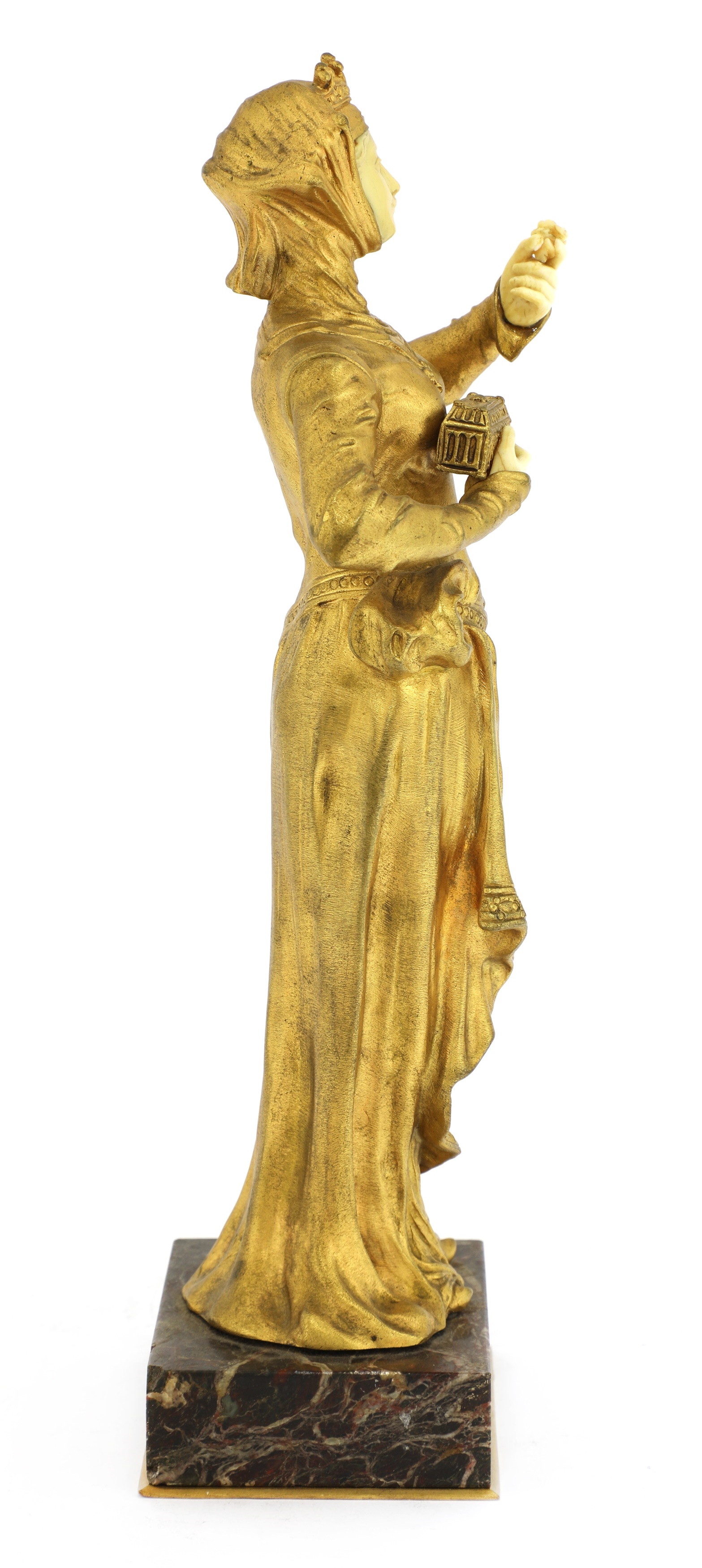 Xavier Raphanel | Joan of Arc a gilt-bronze and ivory figure modelled ...