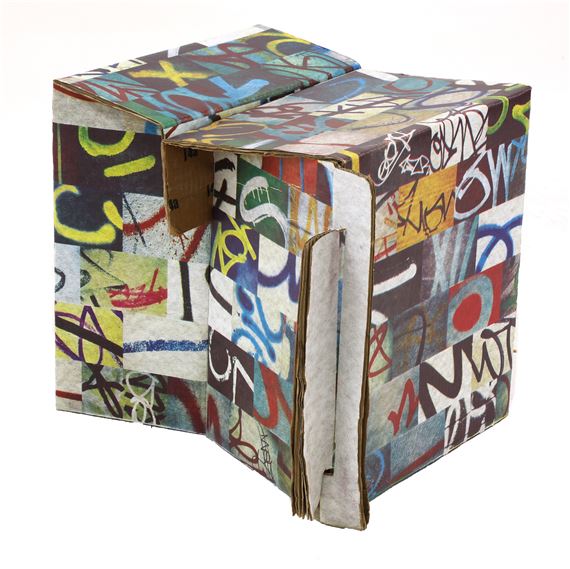 Sharon Elphick | a Graffiti flat-packed stool | MutualArt