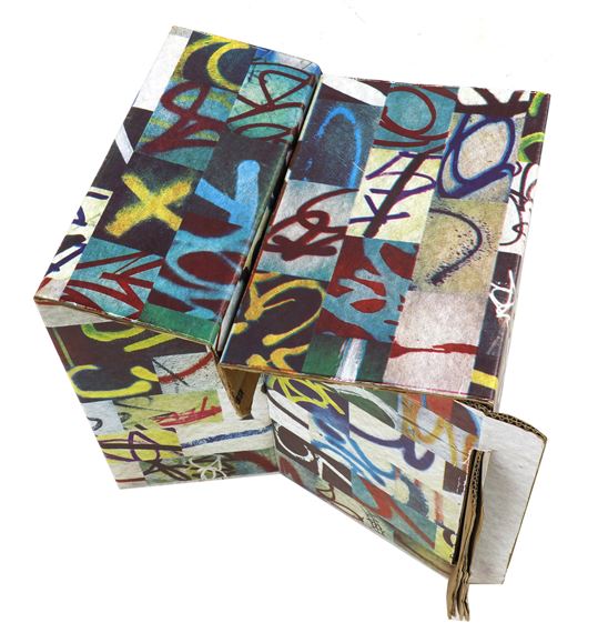 Sharon Elphick | a Graffiti flat-packed stool | MutualArt