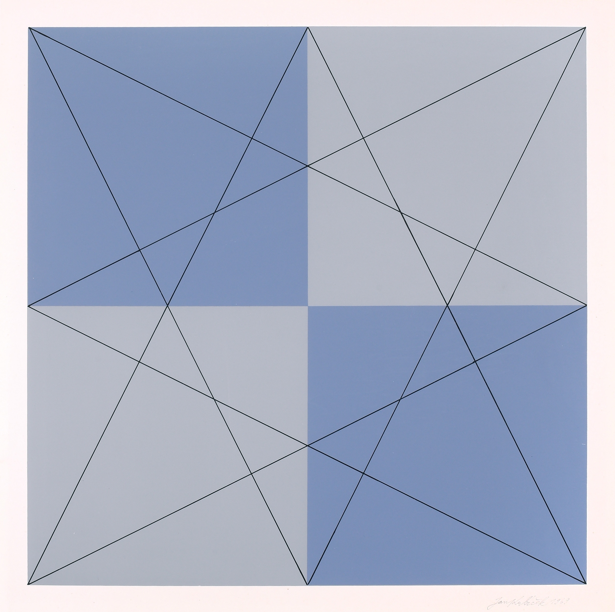 Jan Kubicek | DĚLENÍ ČTVERCŮ (1969) | MutualArt