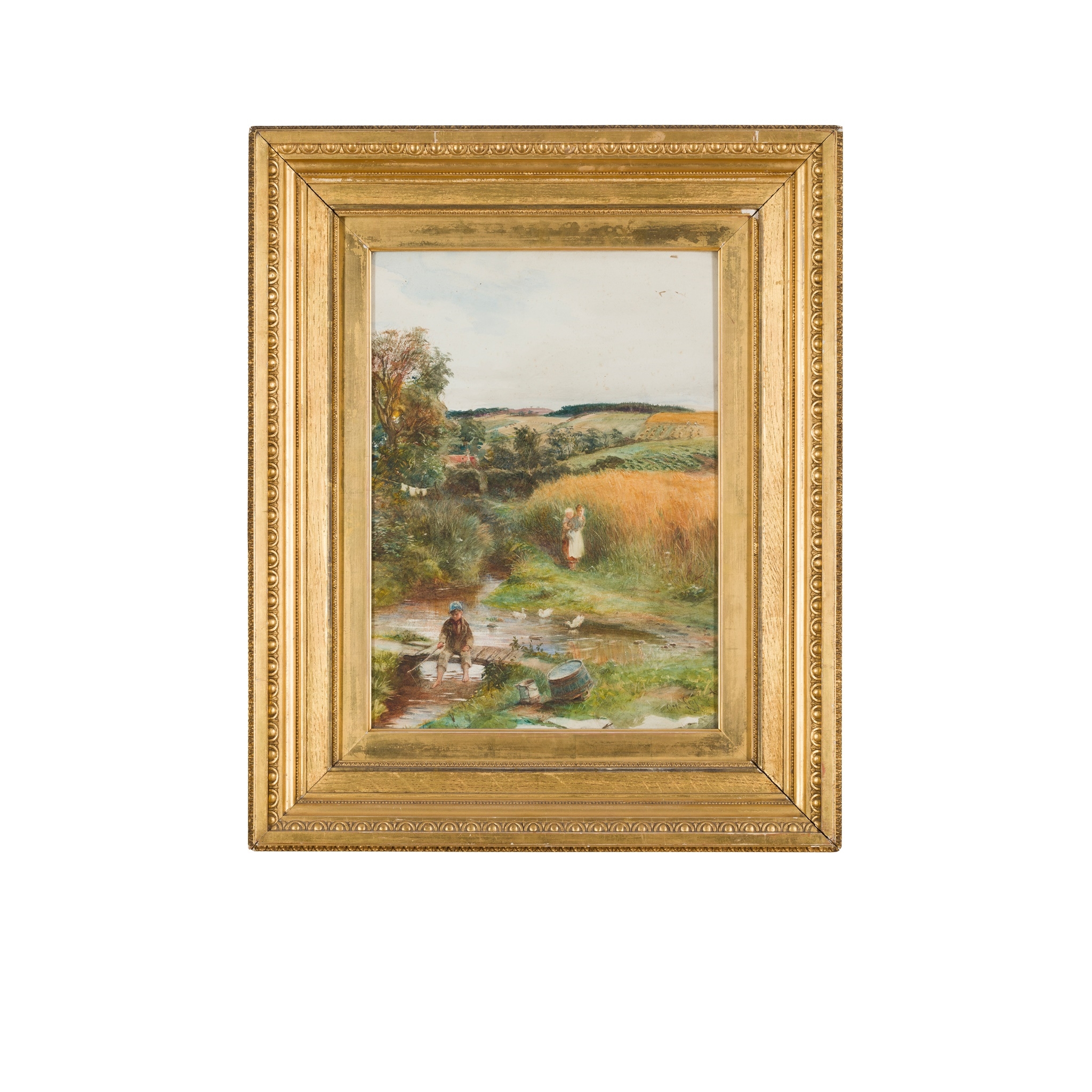 Otto Theodore Leyde | THE YOUNG ANGLER (1878) | MutualArt