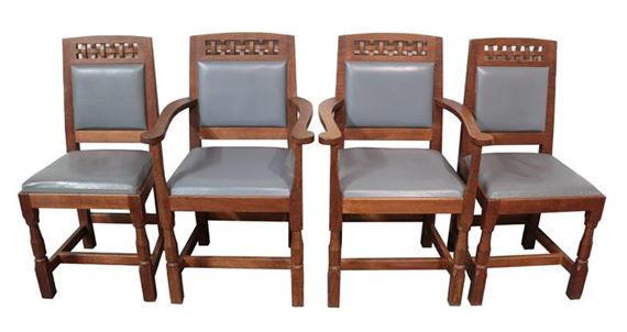 Derek Slater | A Set of Eight (6+2) Oak Chairs | MutualArt