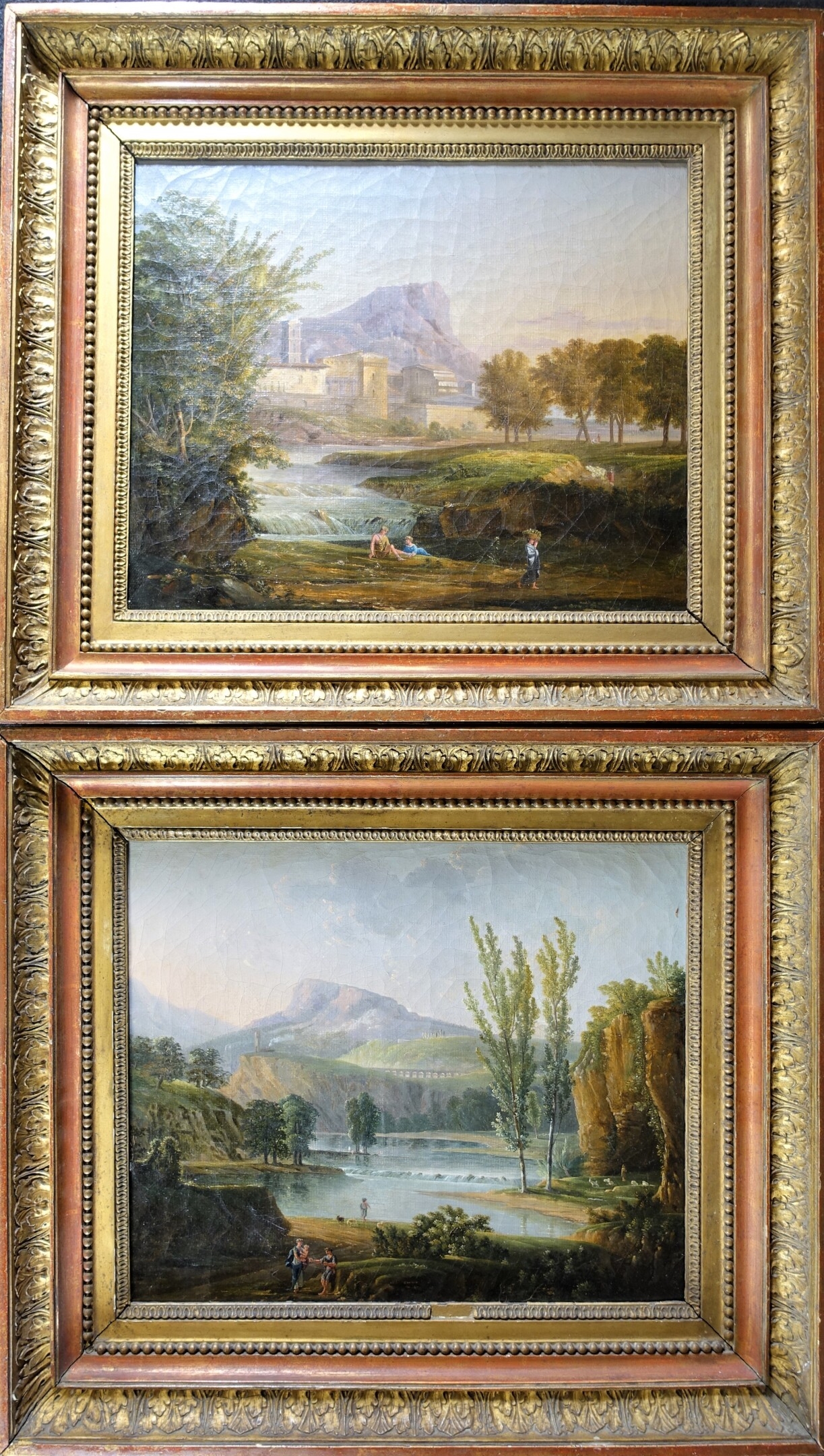 Jean-Rodolphe Gautier | PAYSAGES ITALIENS ANIMÉS AVEC DÉVERSOIRS (1810 ...