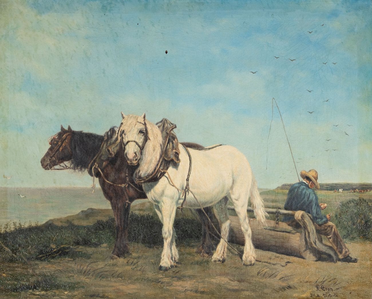 Marie Dieterle van Marcke de Lummen | REST IN THE FIELD (Early 20th ...