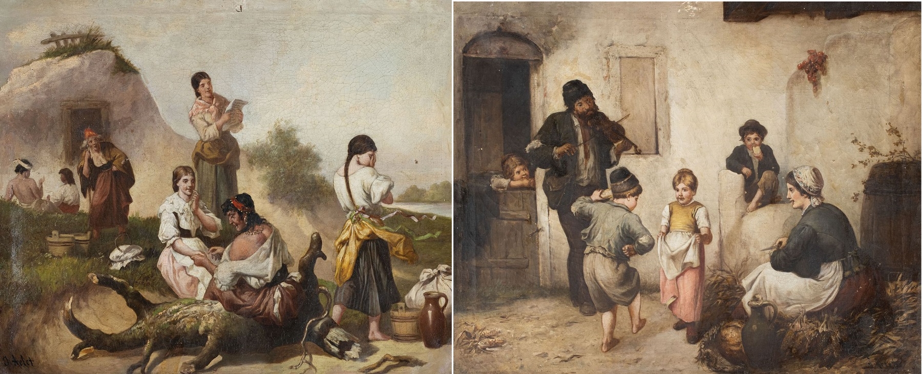 J. Arlet | Gypsy in the village (Late 19th Century) | MutualArt