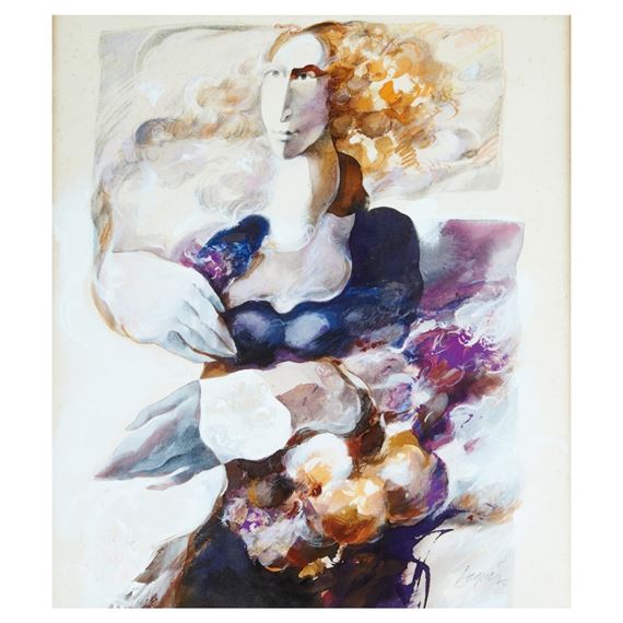 Josep Baques | Figura femenina (1980) | MutualArt