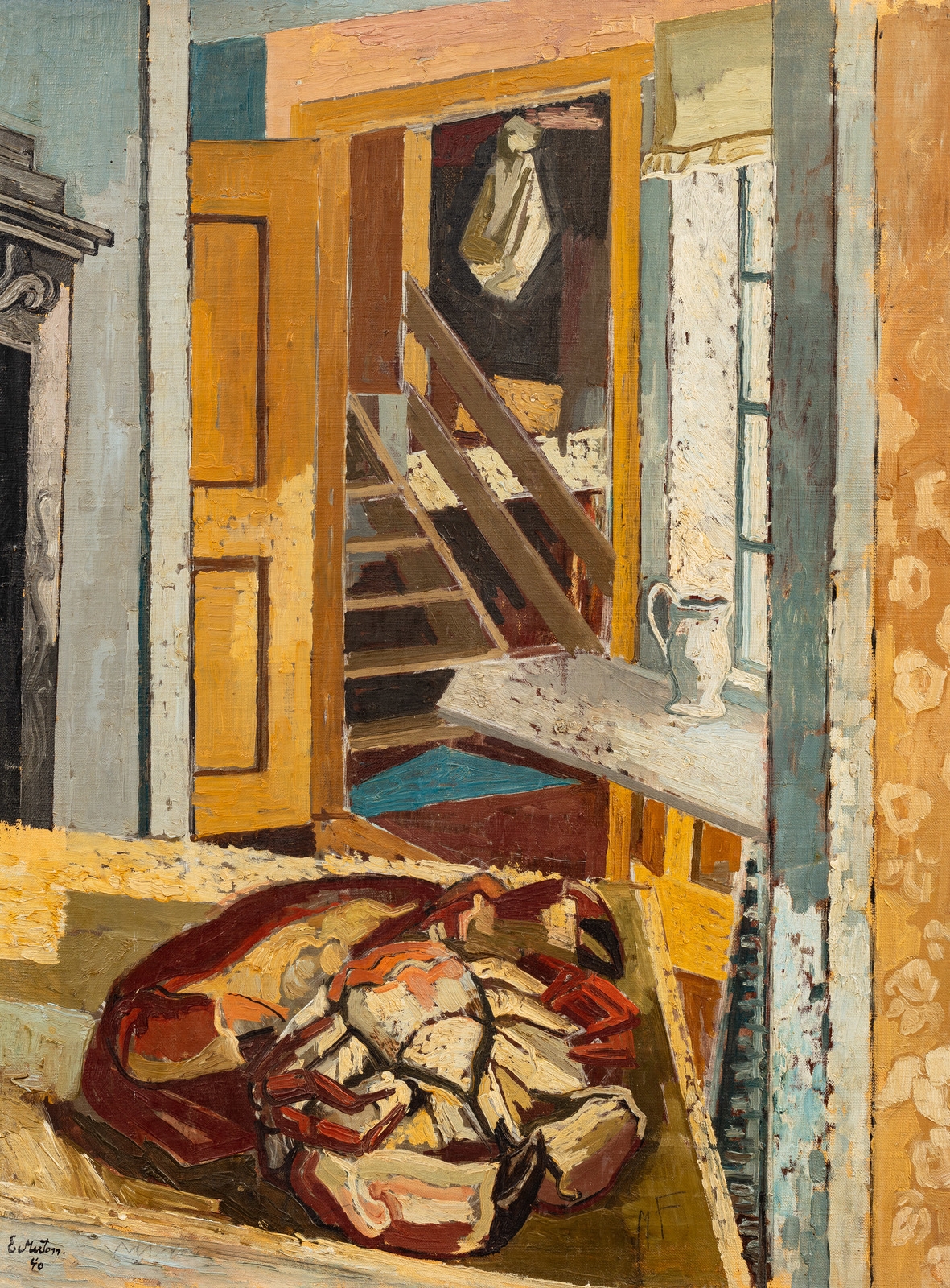 Erling Merton | Interiør med krabbe (1940) | MutualArt