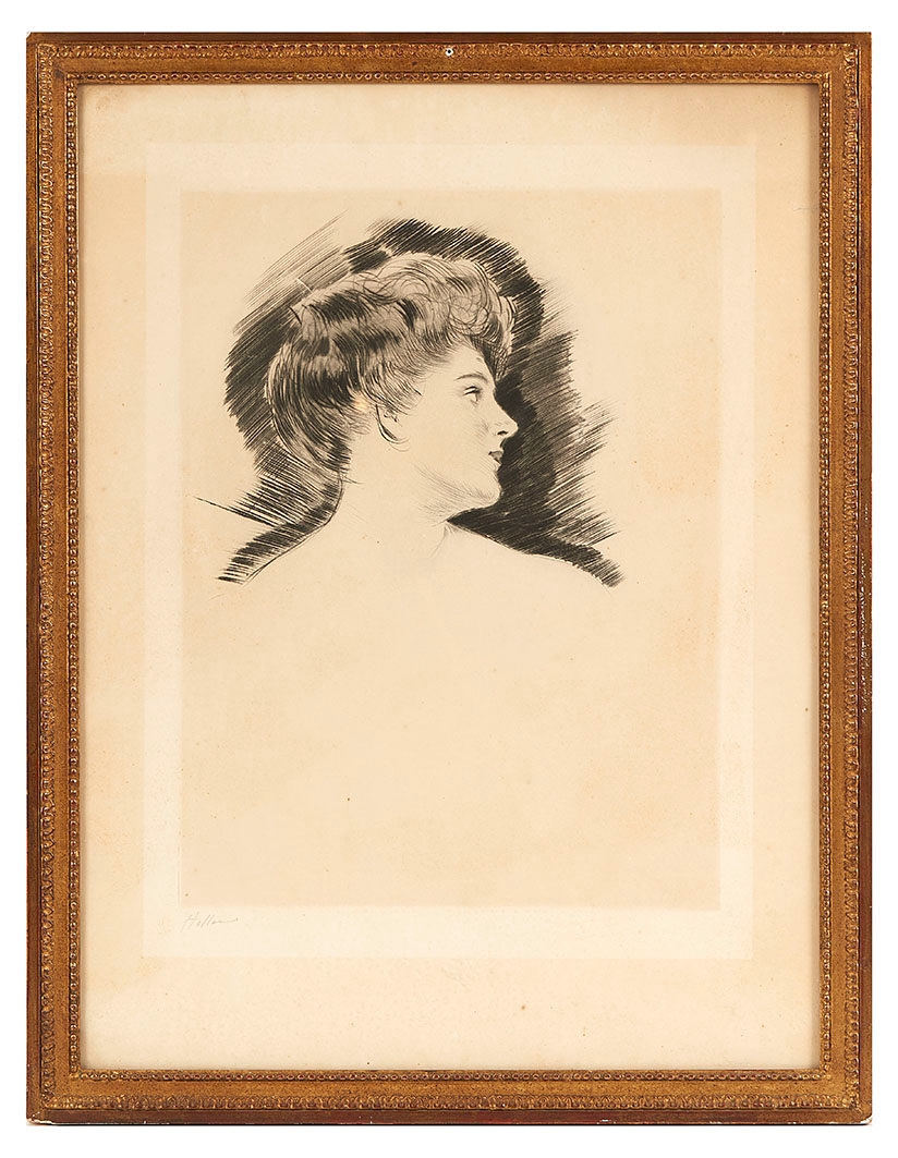 Paul César Helleu | Portrait de Paulette à 6 ans. | MutualArt