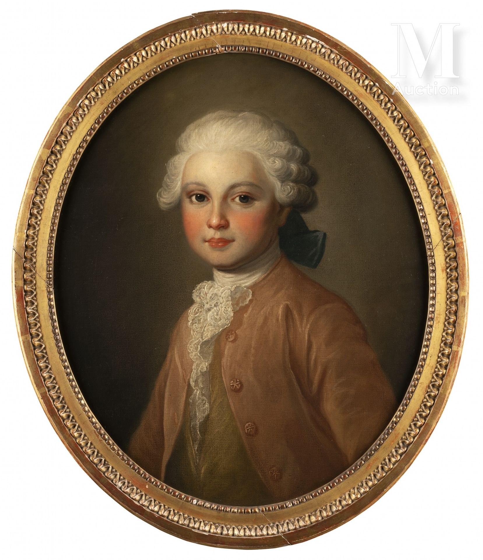 Francois-Hubert Drouais | Portrait de jeune garçon à l’habit brun ...