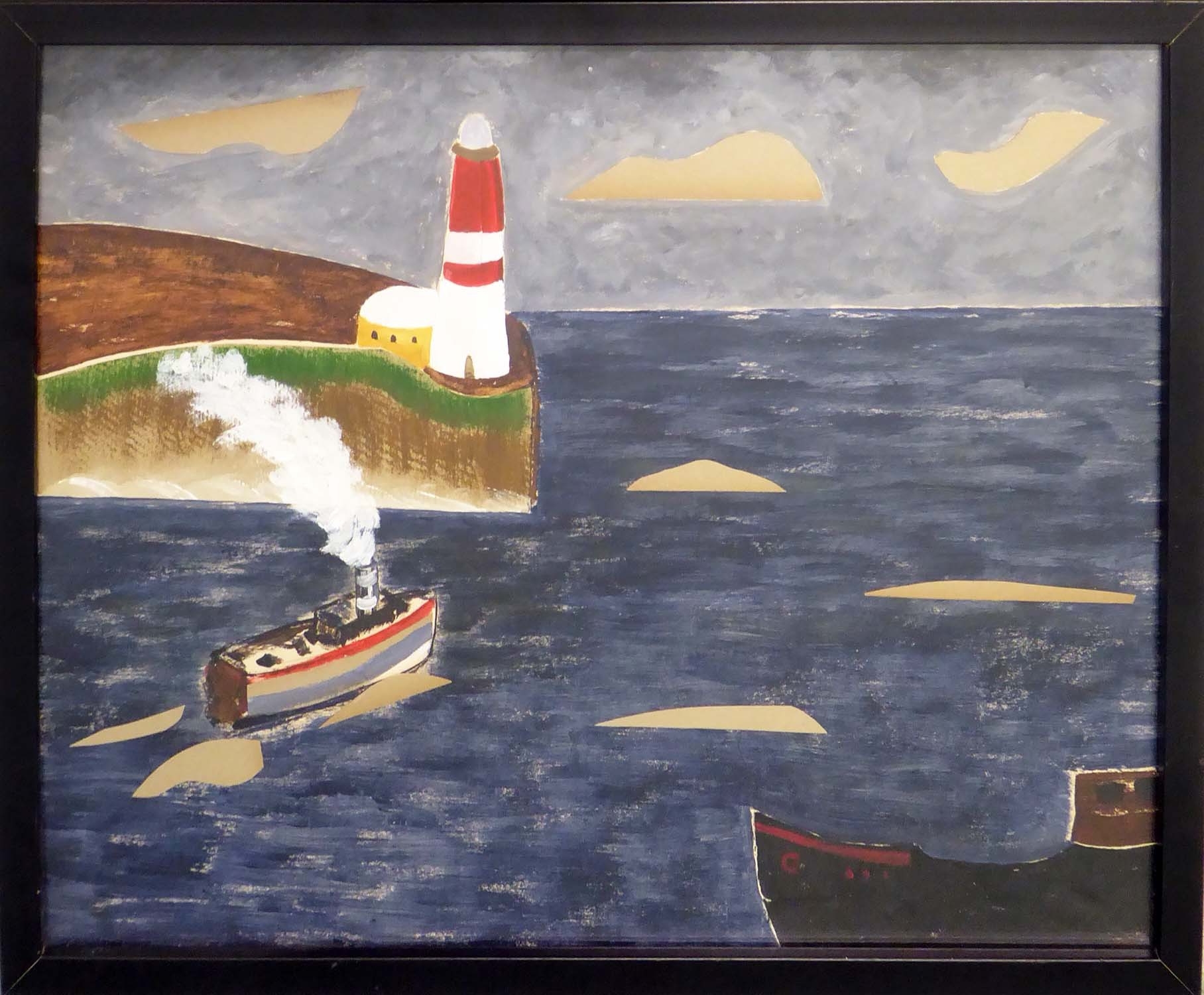 Ben Nicholson | Harbour View with Lighthouse | MutualArt