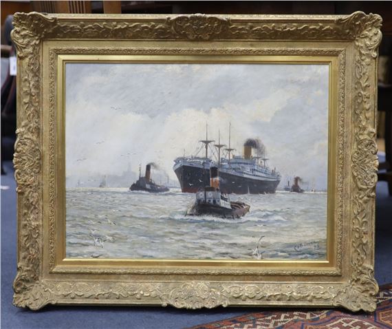 C. Barrett | Shipping on the Thames | MutualArt