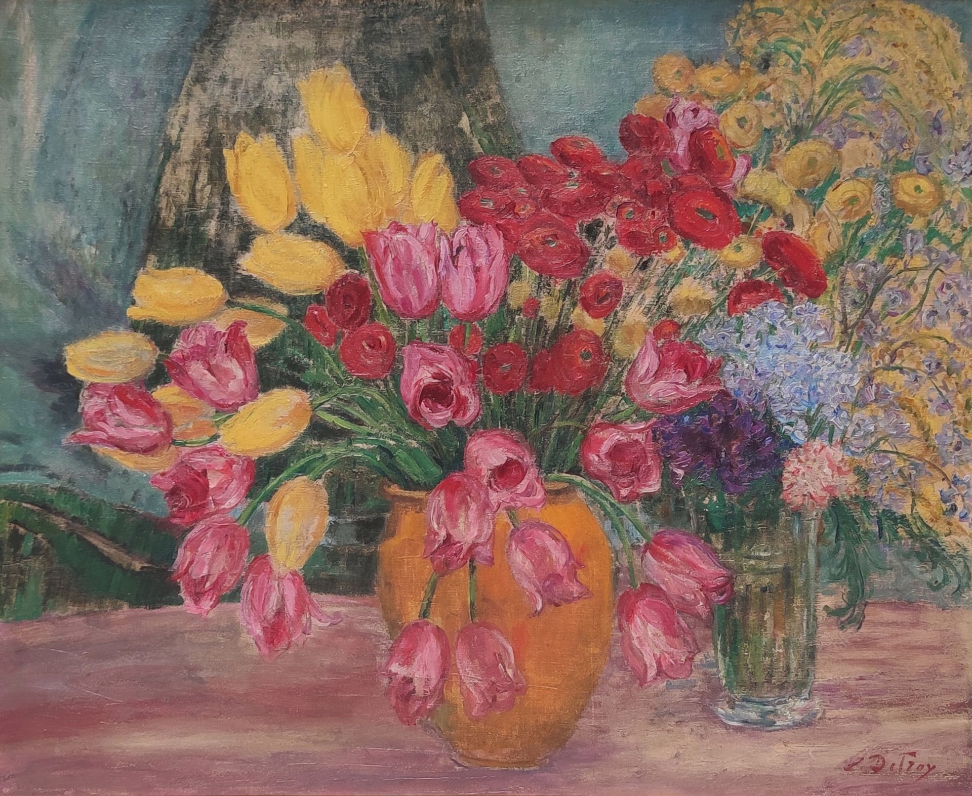 Léon Detroy | Bunch of flowers | MutualArt