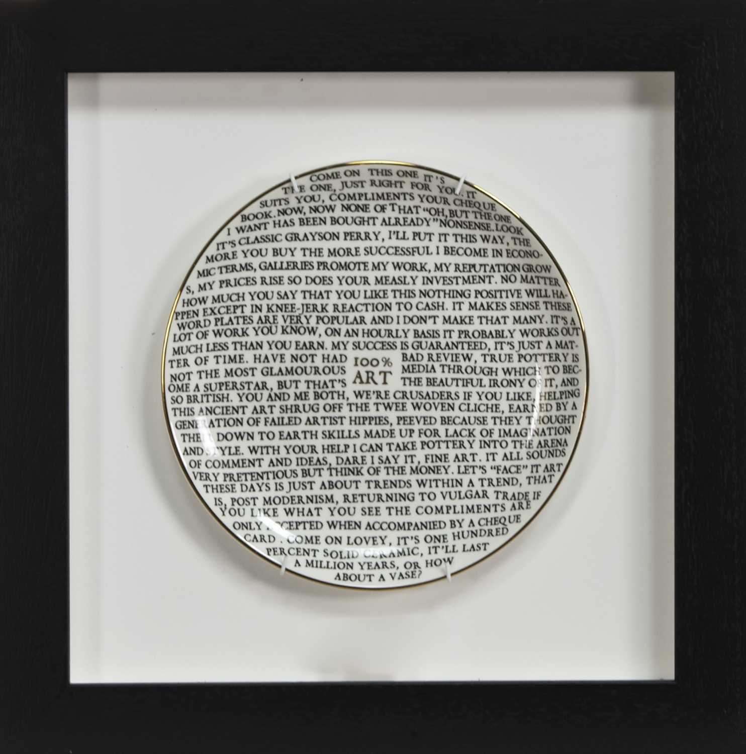 Grayson Perry | 100% ART PLATE BY GRAYSON PERRY (2020) | MutualArt