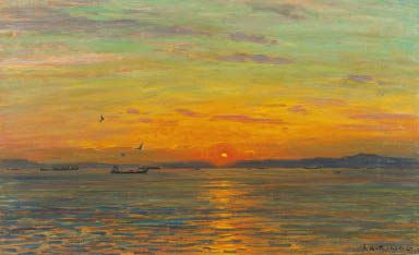 Setsuo Kirinoe | Sunrise on Uraga Channel, from Kannonzaki | MutualArt