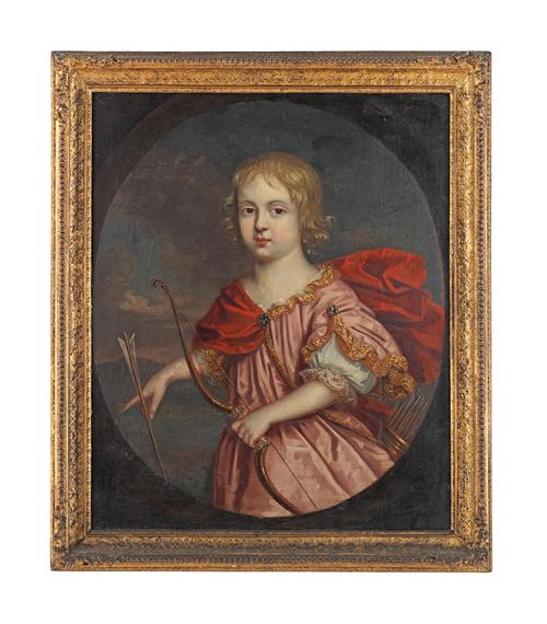 Jacob Huysmans | Portrait of a young child holding a bow and arrow ...