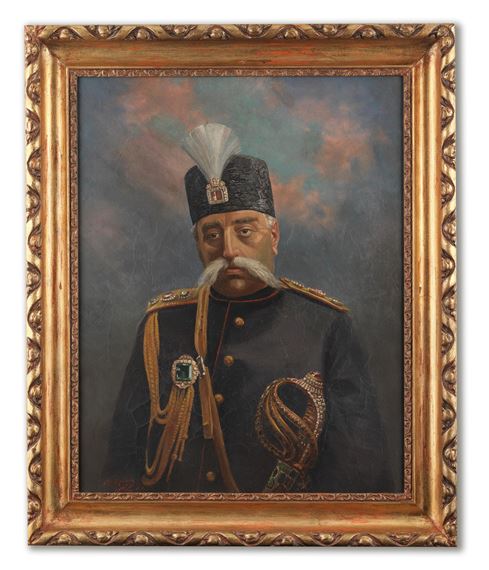 Persian School, 20th Century | A portrait of Muzaffar al-Din Shah Qajar ...
