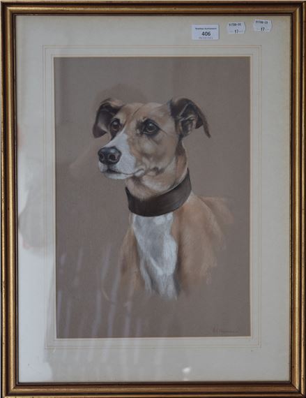 Peter J. Rowles Chapman | A Portrait of a Whippet | MutualArt