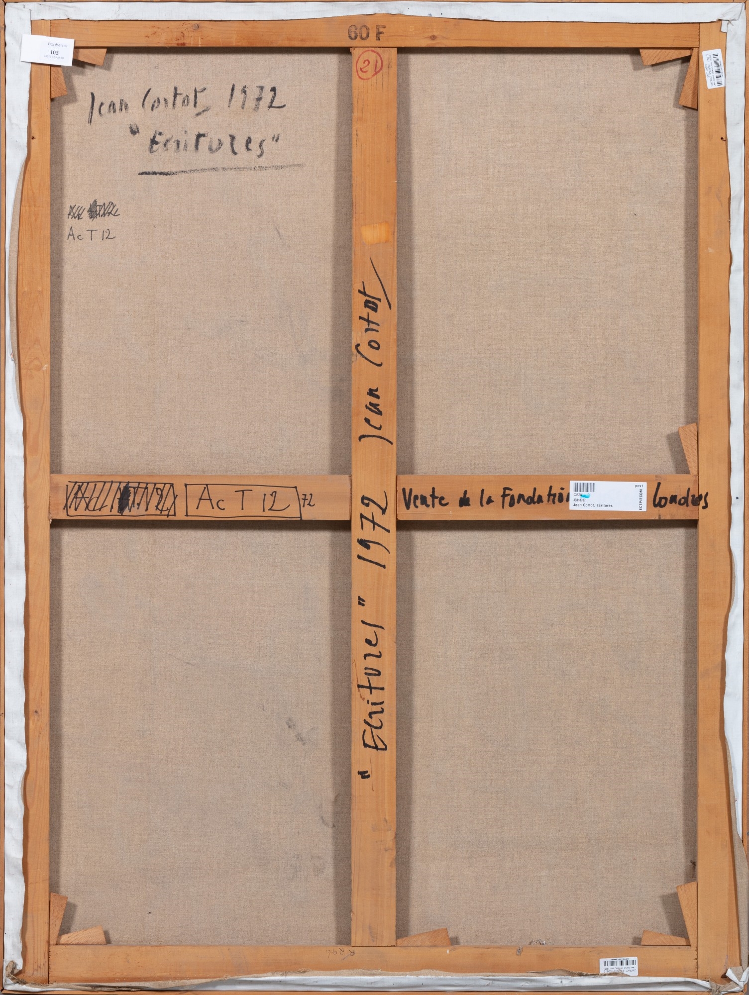 Jean Cortot | Ecritures (72) | MutualArt