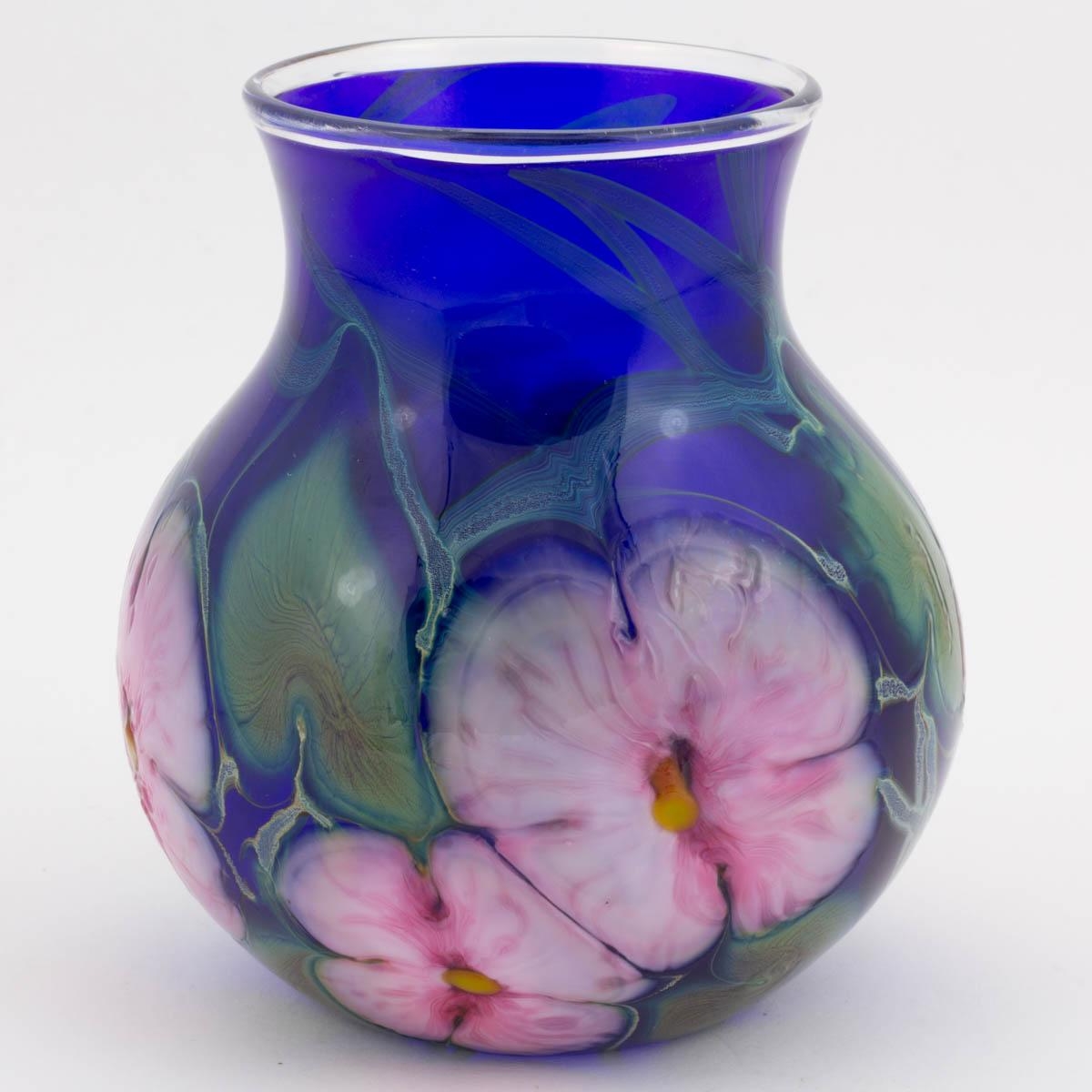 Charles Lotton | MULTI-FLORA STUDIO ART GLASS VASE (1979) | MutualArt