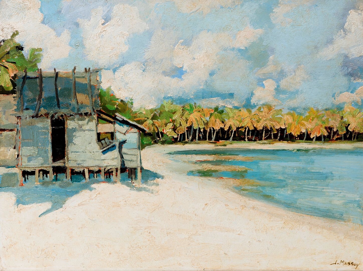 Jean Masson | Cabin on the beach | MutualArt