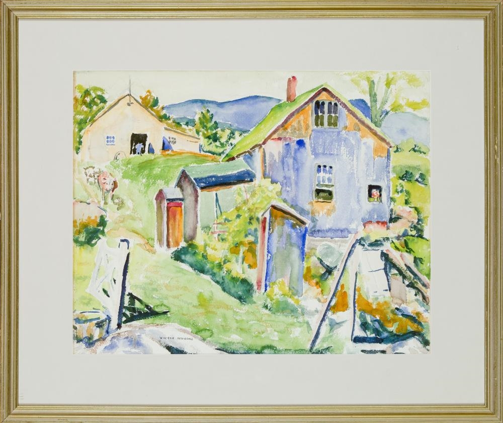 Victor Higgins | Farm Scene | MutualArt