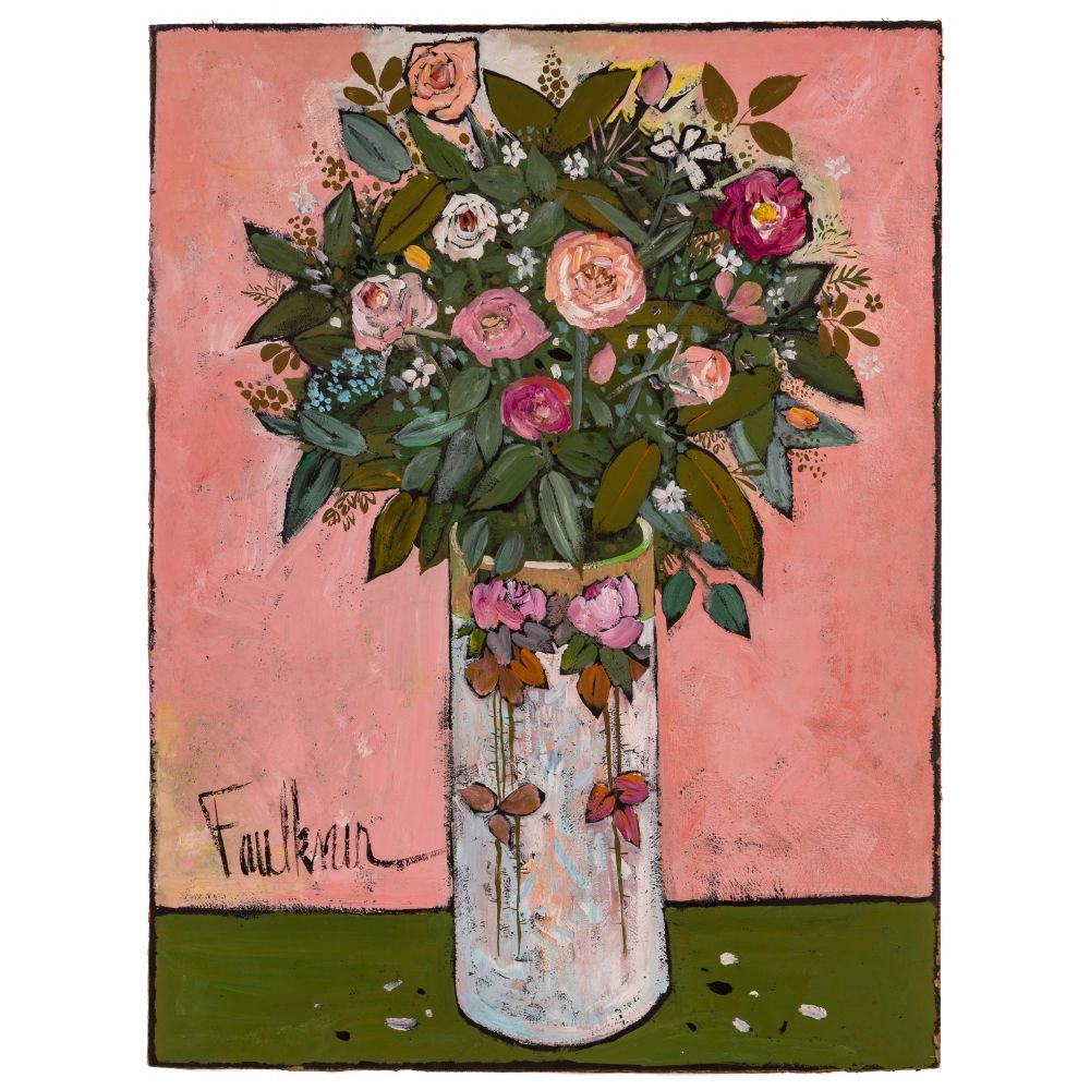 Henry Lawrence Faulkner | Untitled depicting a floral still life of ...