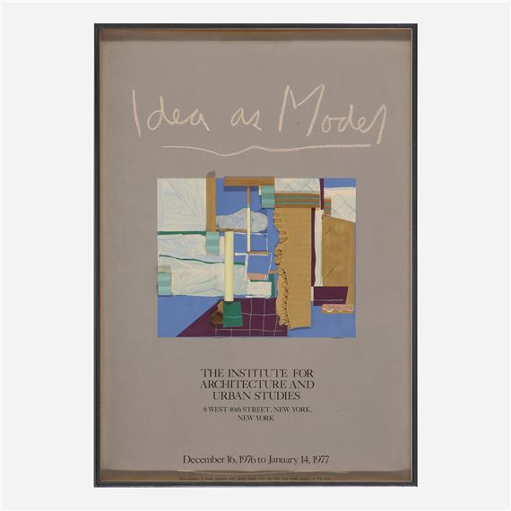 Michael Graves | Idea as Model exhibition poster (1976) | MutualArt