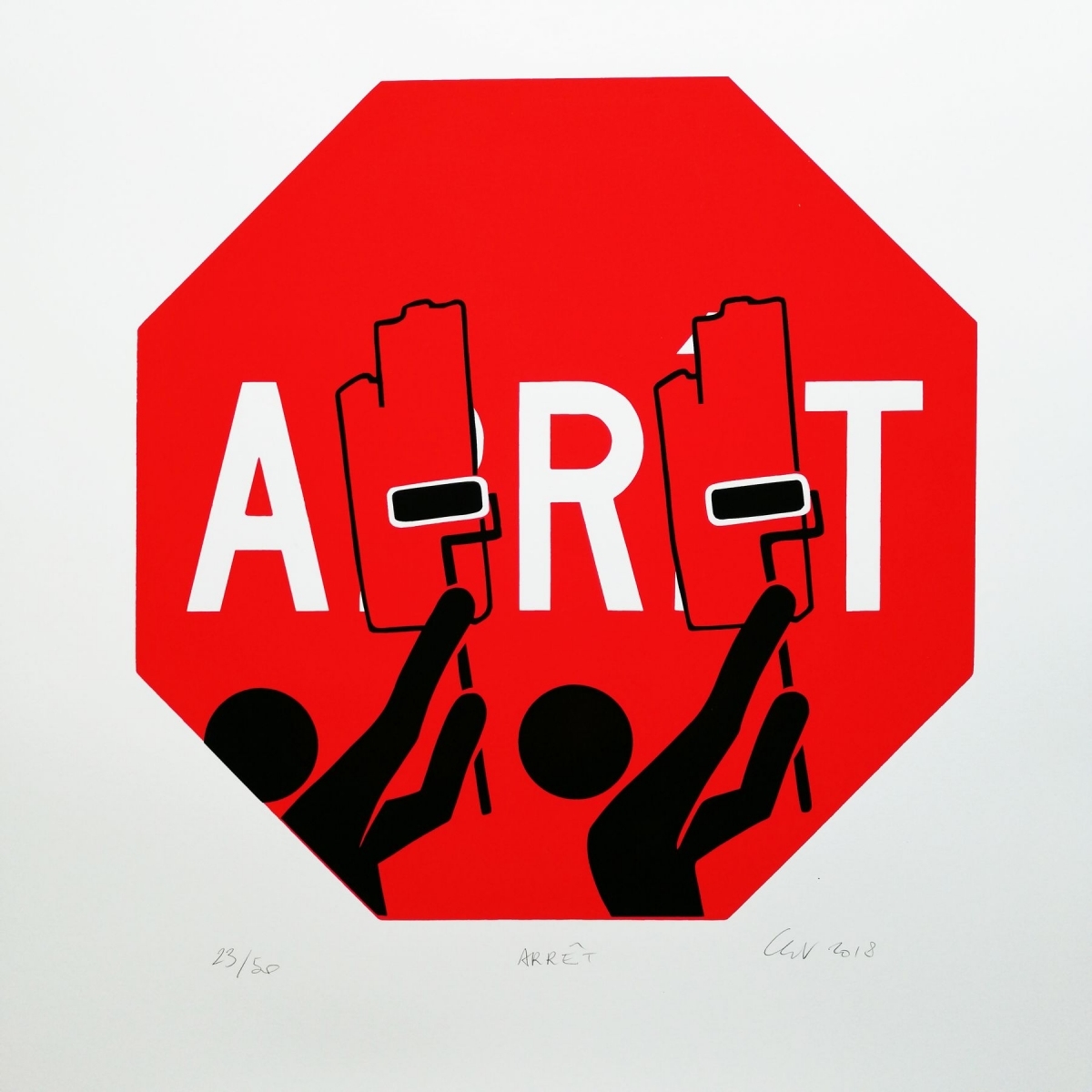 Clet Abraham | Arret (2018) | MutualArt