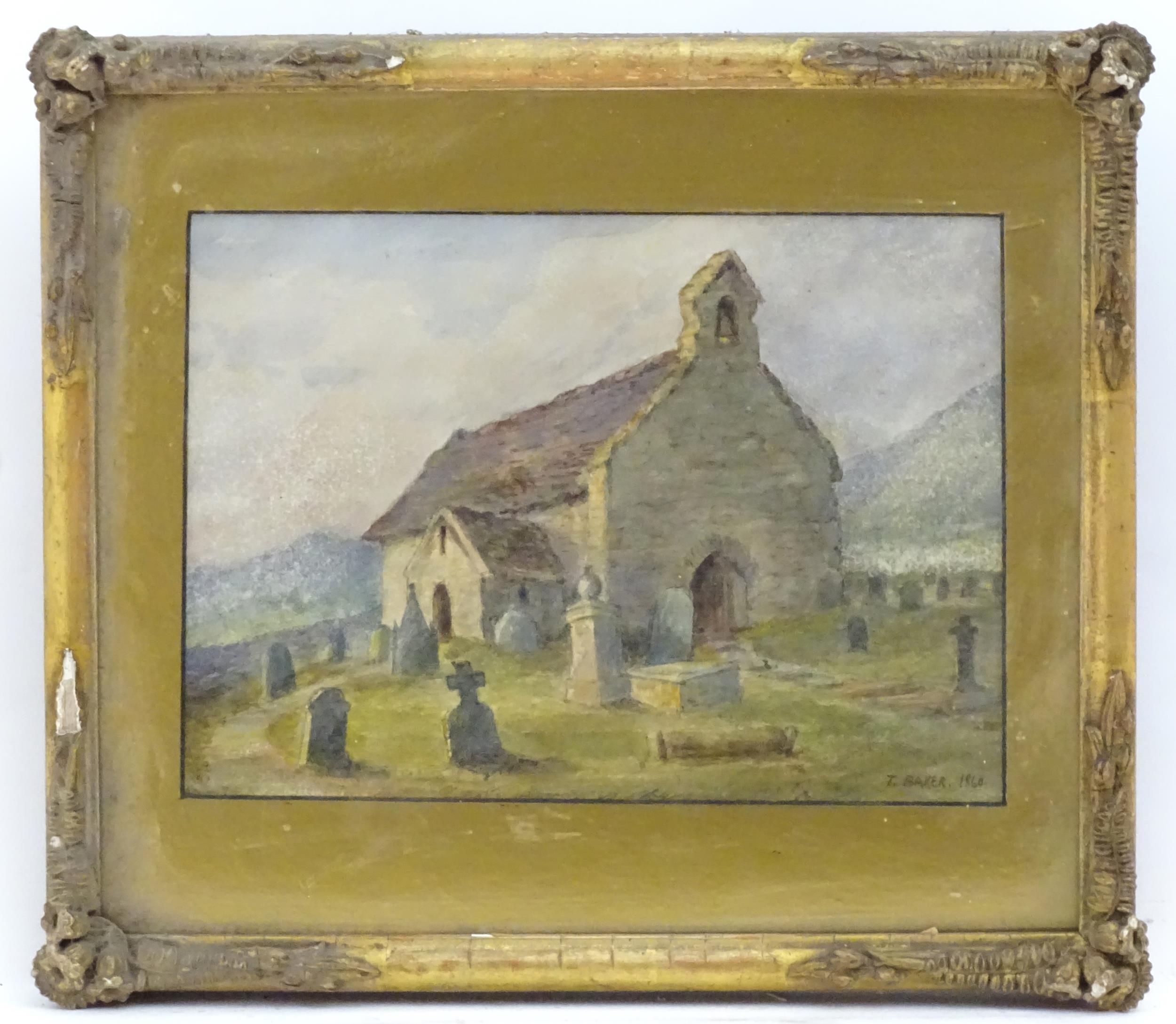 Thomas Baker | A view of a church yard (1864) | MutualArt
