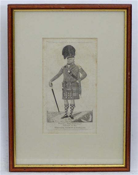 John Kay | A portrait of William MacDonald Officer to the Highland ...