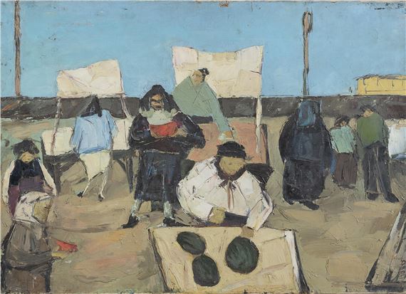 Carlo Caroli | Lungomare a Napoli (1949) | MutualArt
