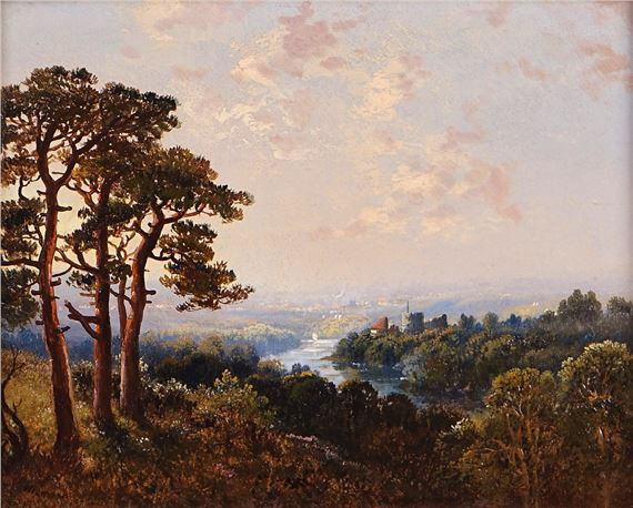 Edward H. Niemann | On the Wharfe, Barden Tower, Yorkshire | MutualArt