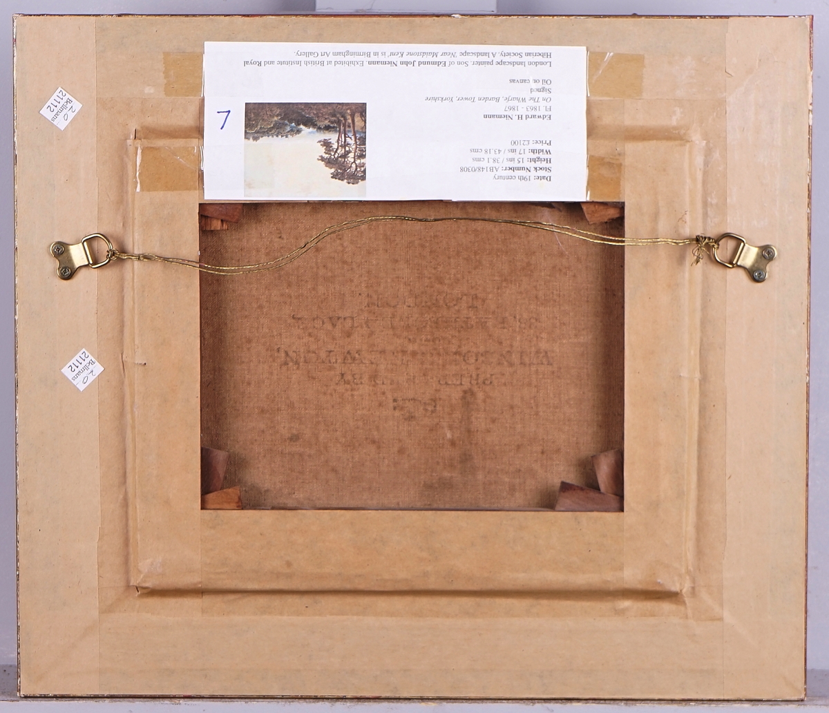 Edward H. Niemann | On the Wharfe, Barden Tower, Yorkshire | MutualArt