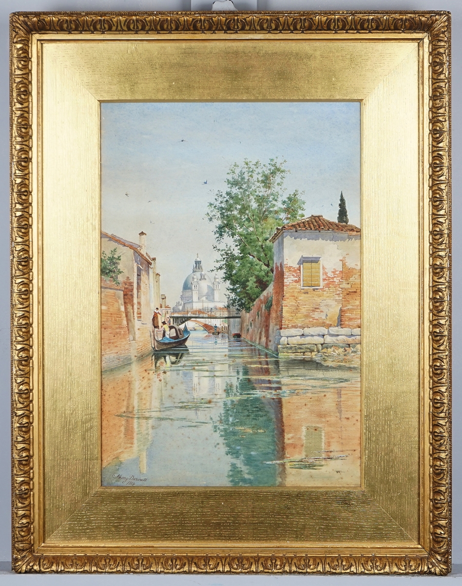 Henry Darvall | A Venetian waterway (1884) | MutualArt