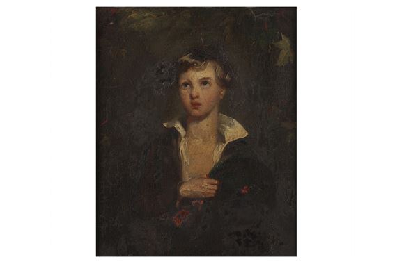 Sir Thomas Lawrence | Portrait of a Byronic Young Man | MutualArt