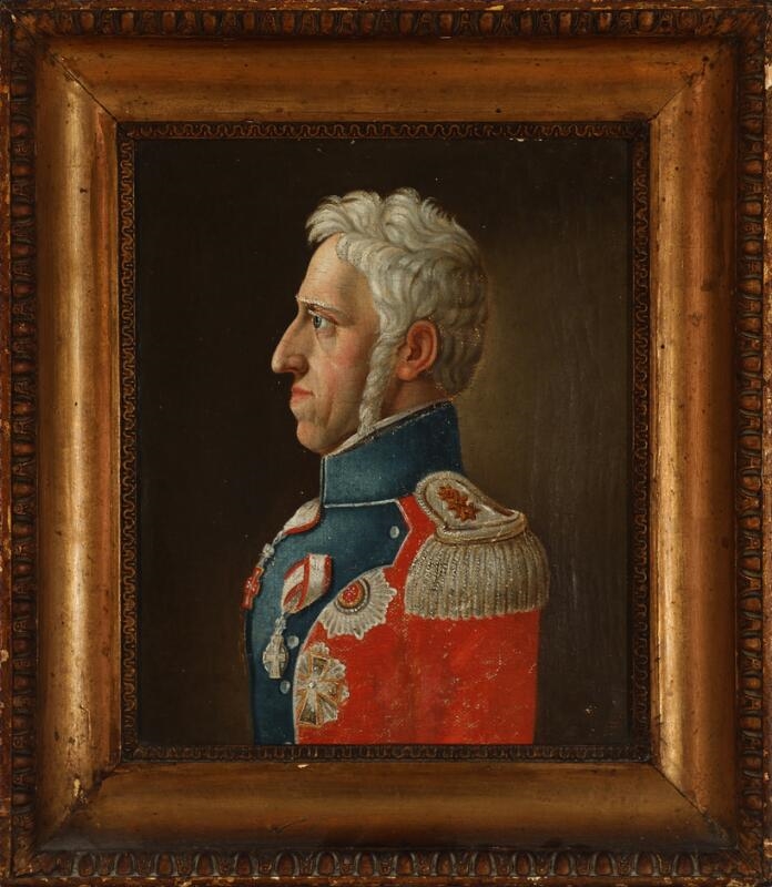 Christoffer Wilhelm Eckersberg | Profile portrait of King Frederik VI ...