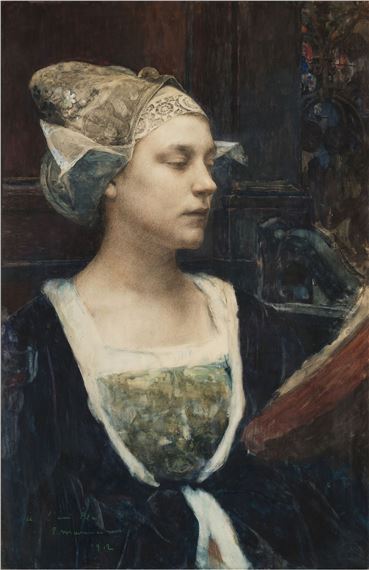 Edgar Maxence | In front of the lectern (1912) | MutualArt