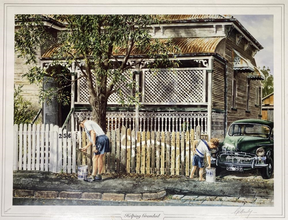 Gordon Hanley | Helping Grandad | MutualArt