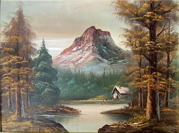 G. Whitman | Cottage by a Lake | MutualArt