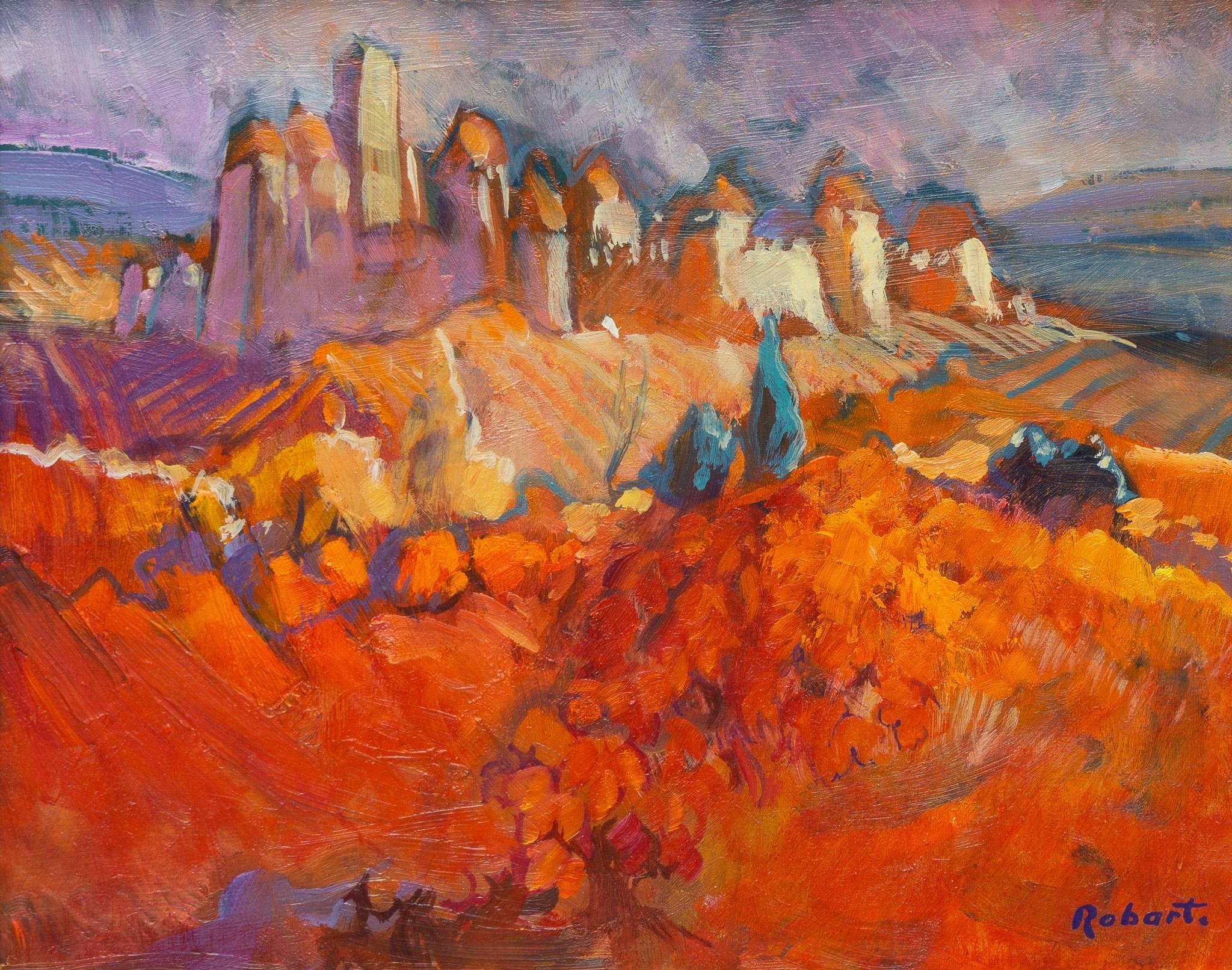 Patrick Robart | City on a hill | MutualArt