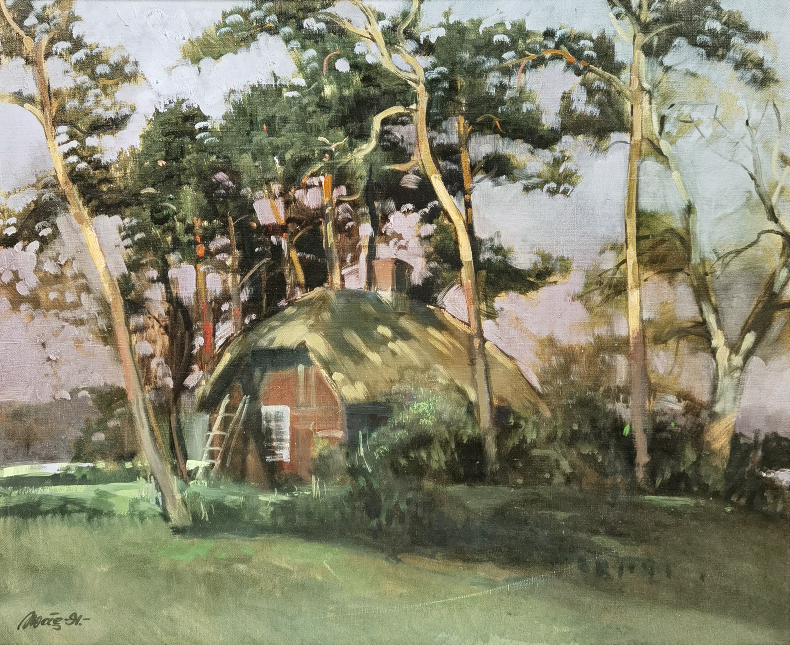 Jan Wolek | Domek wśród drzew (1991) | MutualArt