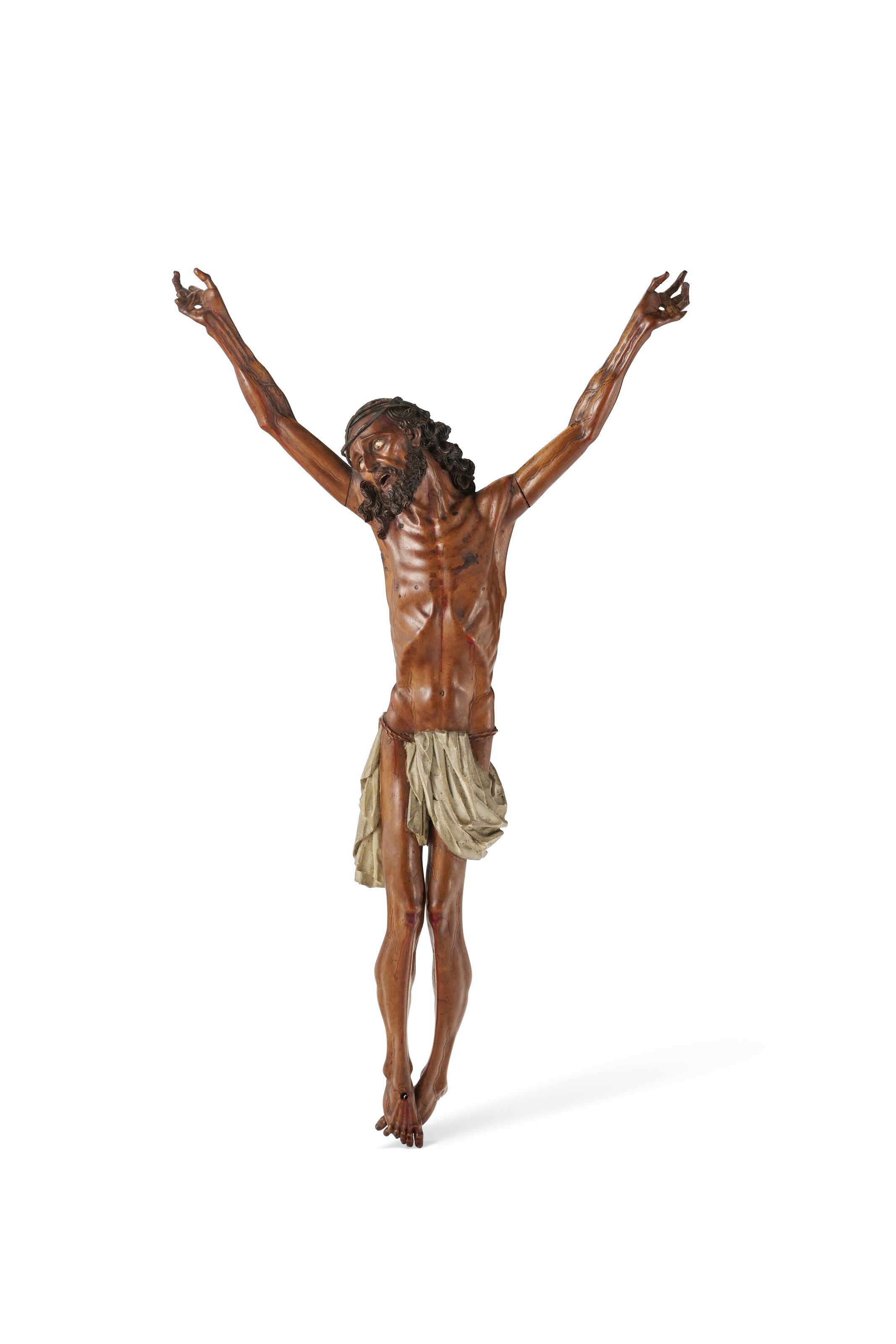 Manuel de Chili Caspicara | A POLYCHROME GLASS-INLAID CARVED FRUITWOOD ...