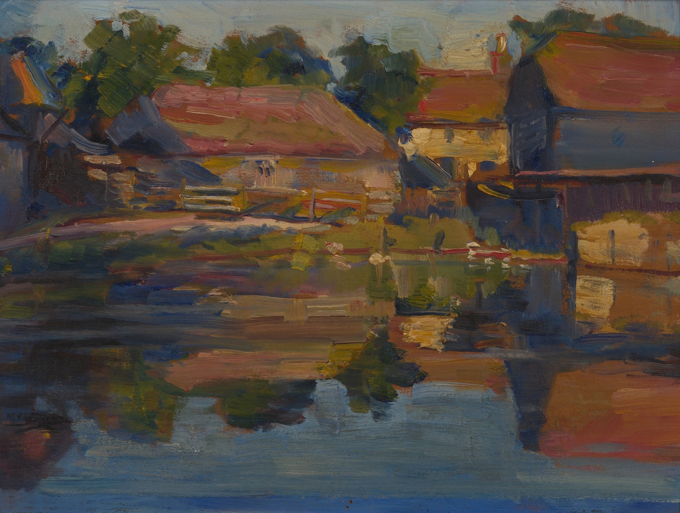 Dora Meeson | Kent Farm-Yard | MutualArt