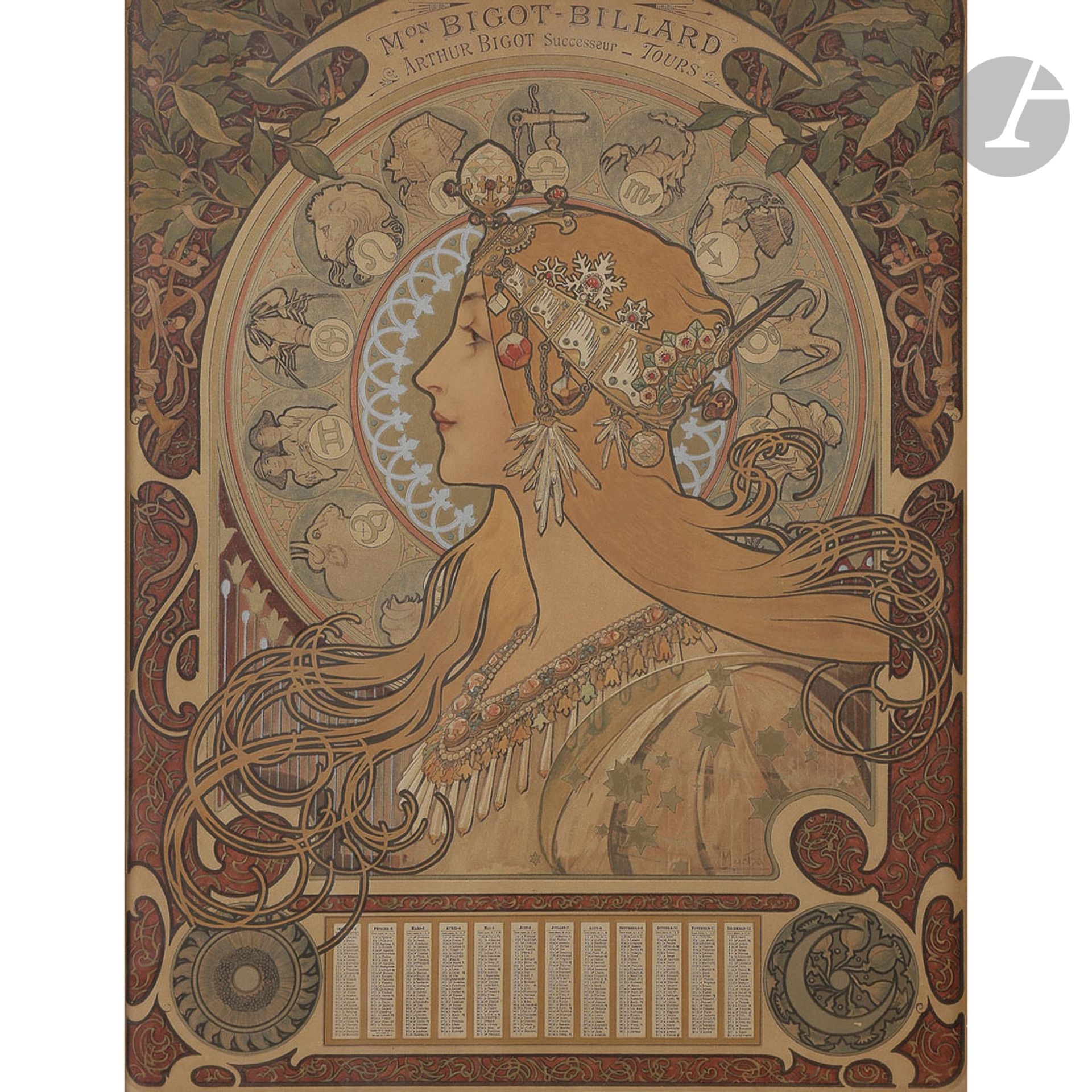 Alphonse Mucha | Zodiac | MutualArt