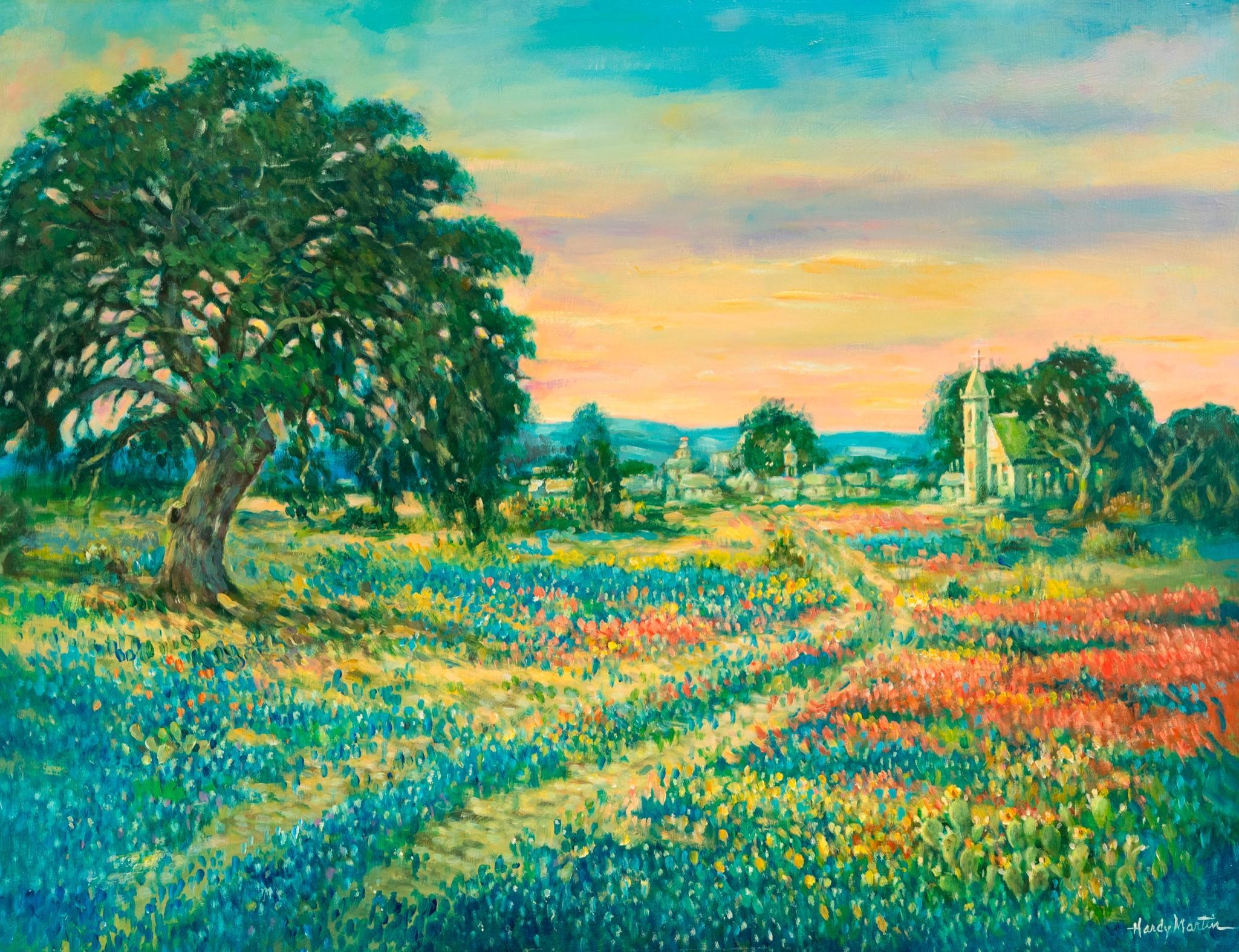 Hardy Martin | Bluebonnet Evening Chapel | MutualArt