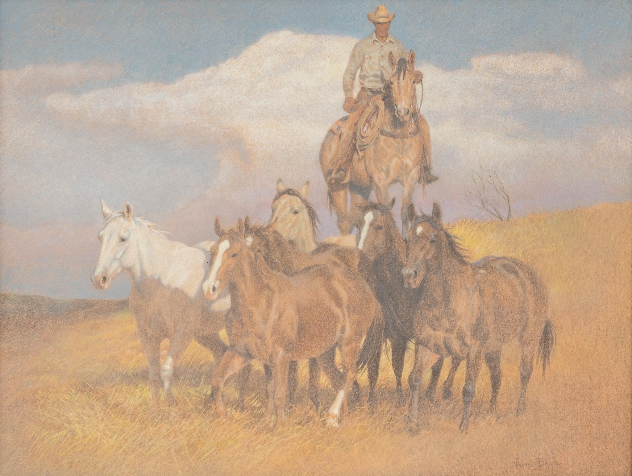 Wayne Baize | Fresh Mounts for the Remuda | MutualArt